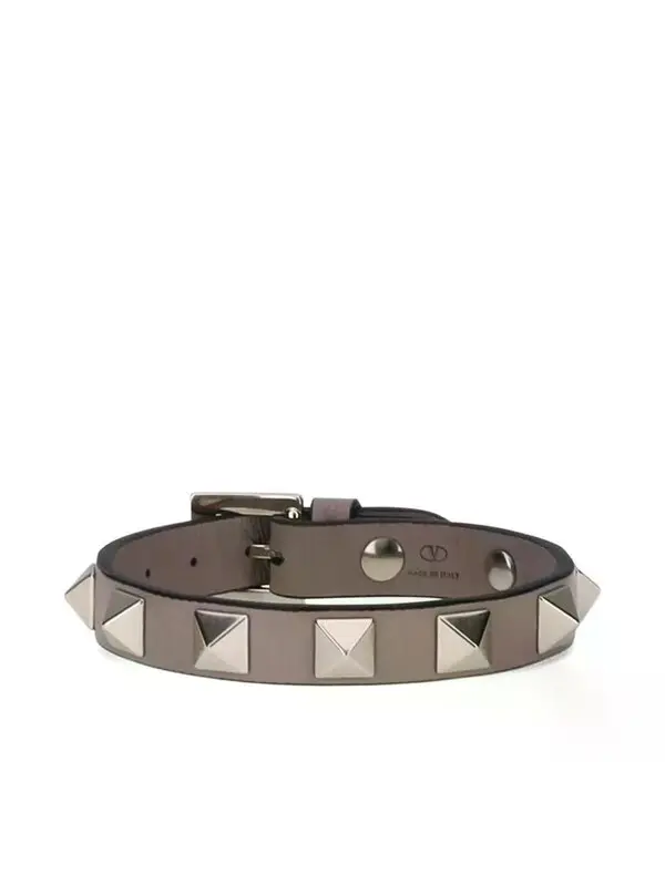 Valentino Garavani Rockstud Leather Bracelet - Brown