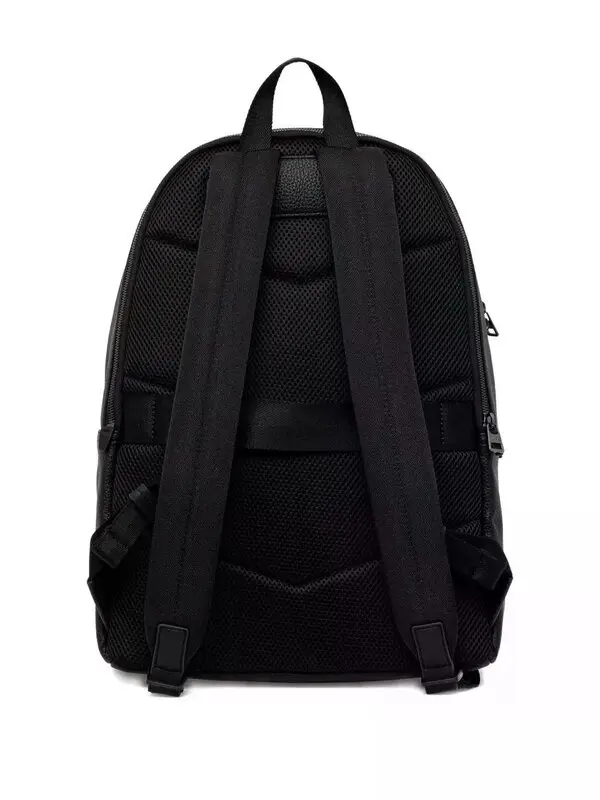 Hugo Leather-effect Backpack With Logo Plaque