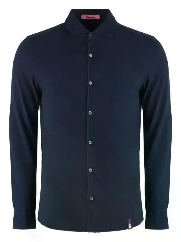 DRUMOHR Rounded-hem Piqué Shirt