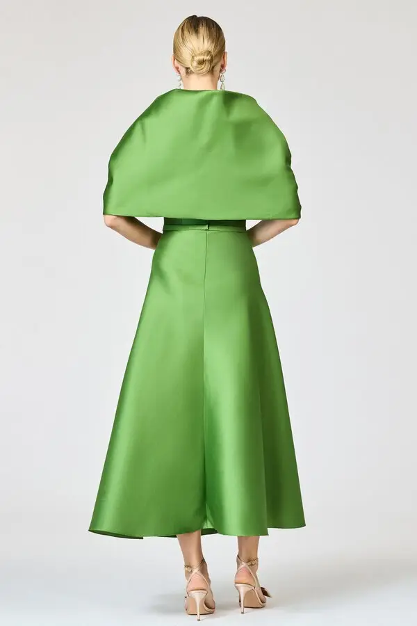 Sachin & Babi Darian Strapless Tea-length Dress - Green Garnet