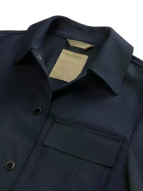 Woolrich Drawstring Overshirt - Blue