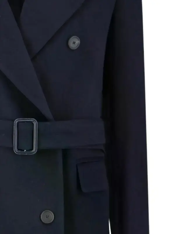 Tagliatore Double-breasted Belted Coat
