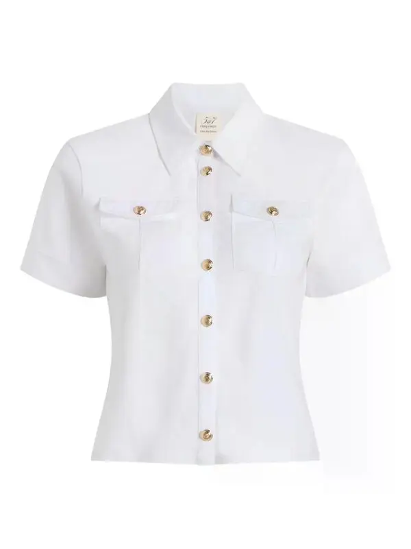Cinq À Sept Button-fastening Pocket Top