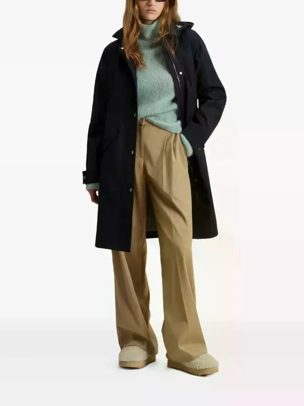Woolrich Hooded Belted Water-resistant Trench Coat