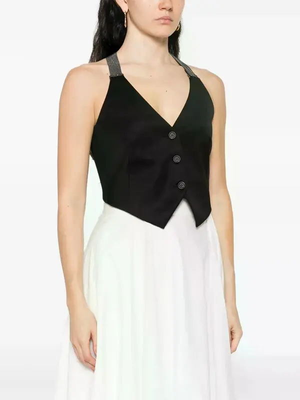 Brunello Cucinelli Glitter-strap Waistcoat