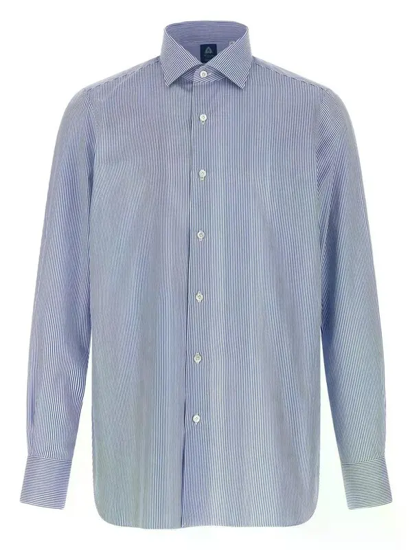 FINAMORE 1925 Striped Button-cuffed Shirt