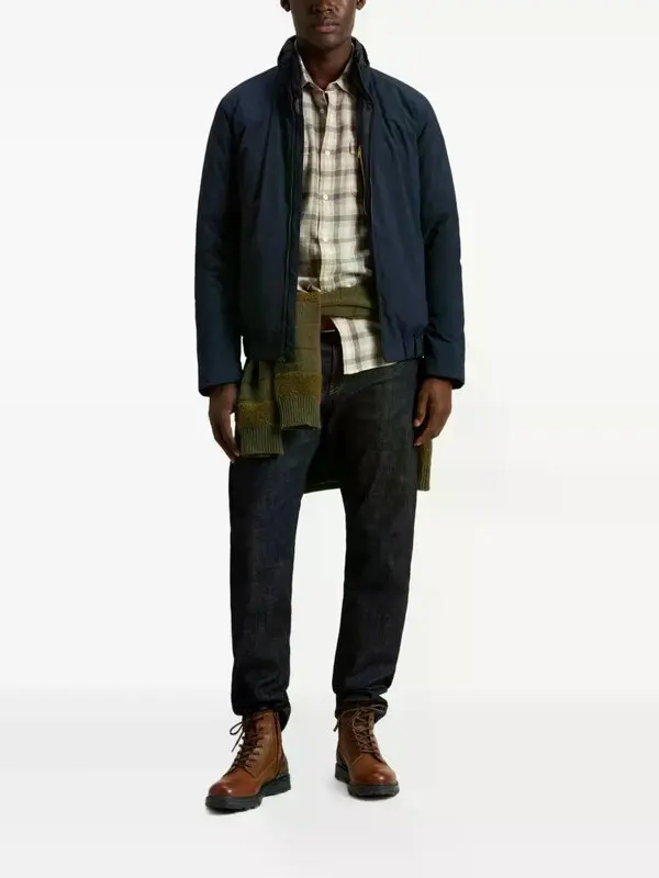 Woolrich Padded Bomber Jacket - Blue