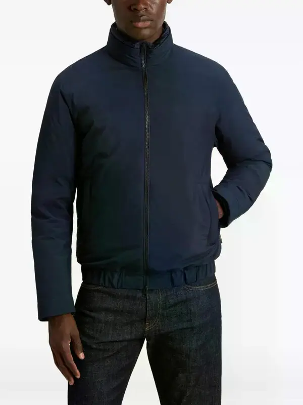 Woolrich Padded Bomber Jacket - Blue