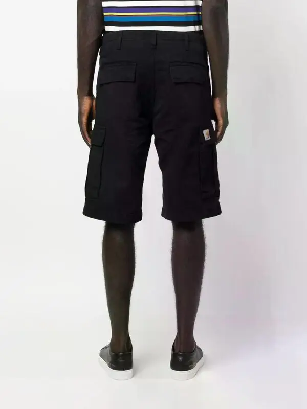 Carhartt Work In Progress Cargo Cotton Bermuda Shorts - Black