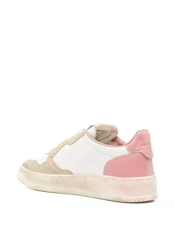 AUTRY Action Panelled Leather Sneakers - Neutrals