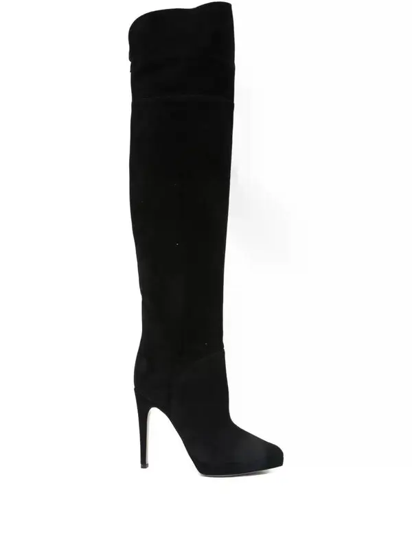 Casadei 100mm Suede Knee-high Stiletto Boots