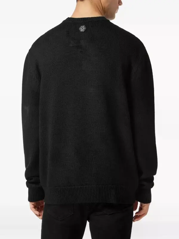 Philipp Plein Teddy-bear Embroidered Sweatshirt