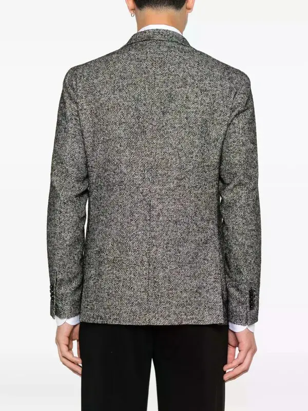 Tagliatore Textured Two-button Blazer - Black