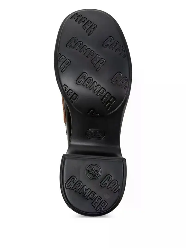 Camper Twins Leather Platform Loafers