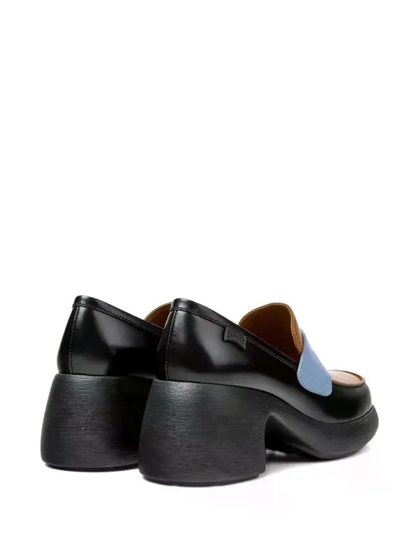 Camper Twins Leather Platform Loafers