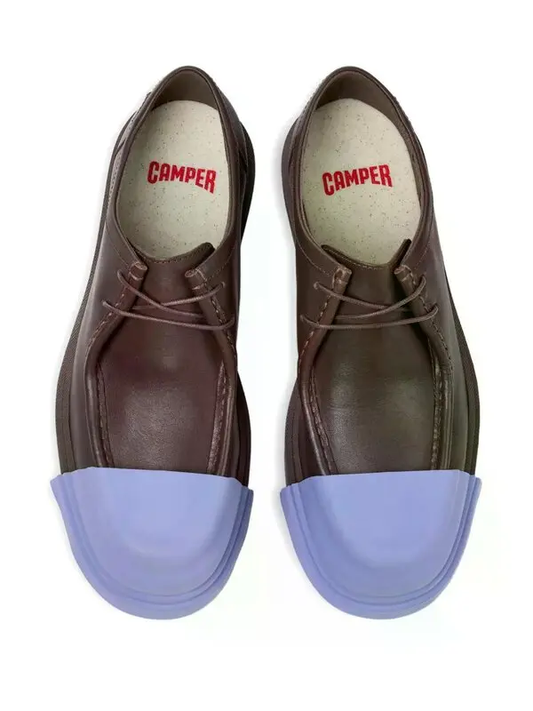 Camper Junction Leather Oxford Shoes - Brown