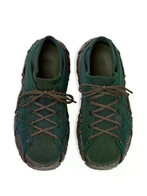 Camper Roku Knitted Lace-up Sneakers - Green
