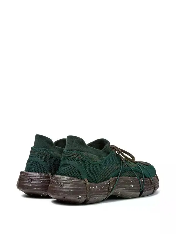 Camper Roku Knitted Lace-up Sneakers - Green