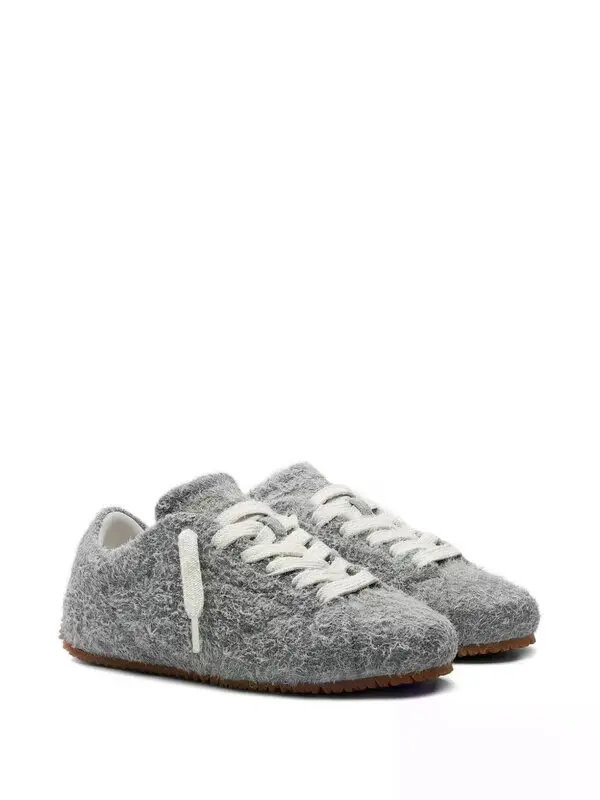 Axel Arigato Shaggy Suede Lace-up Sneakers - Grey