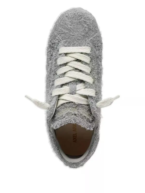 Axel Arigato Shaggy Suede Lace-up Sneakers - Grey