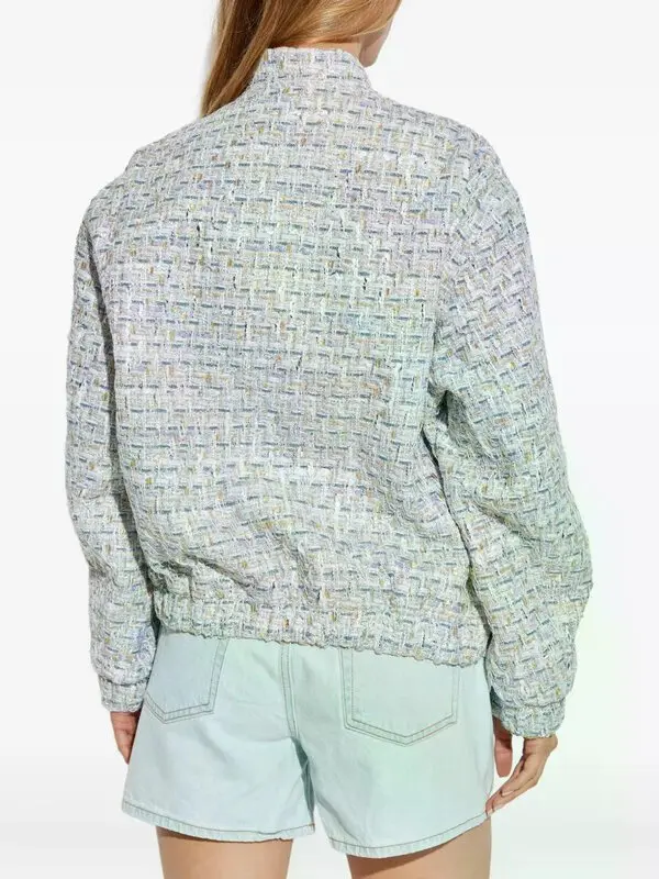 IRO PARIS Noemy Tweed Jacket - Silver