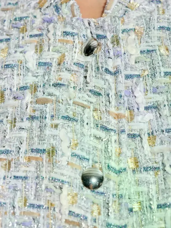 IRO PARIS Noemy Tweed Jacket - Silver