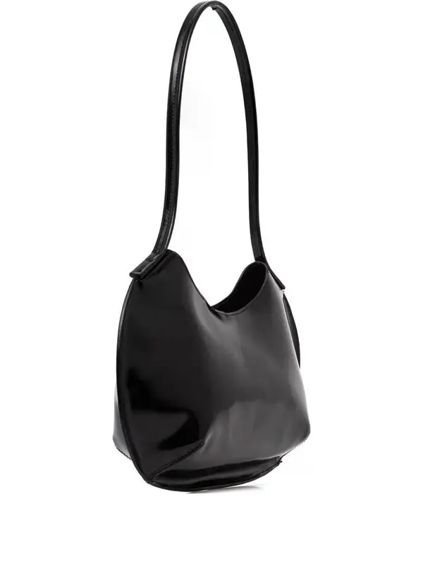 By Far Horner Leather Shoulder Bag - Black