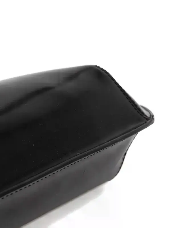 By Far Horner Leather Shoulder Bag - Black