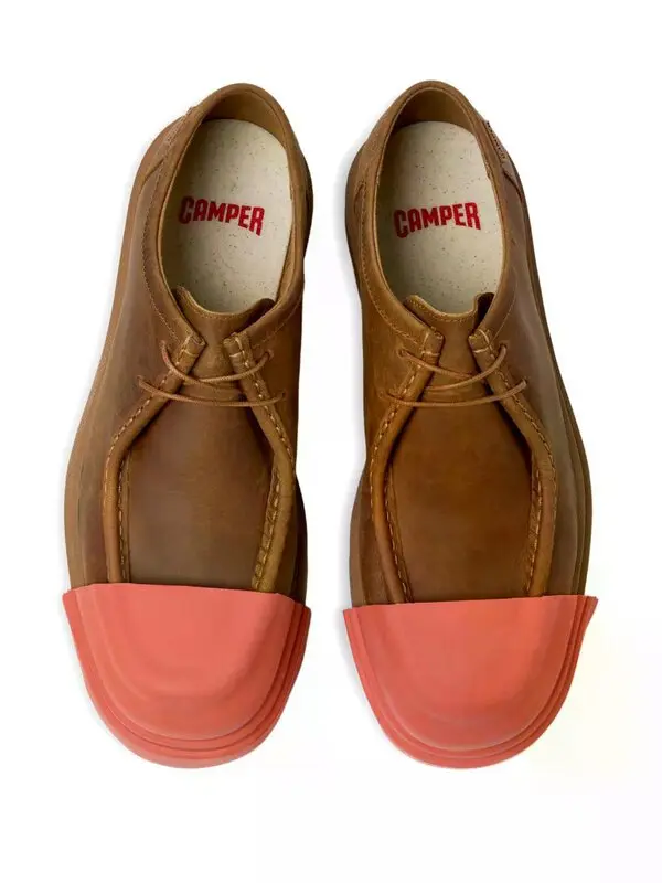 Camper Lace-up Leather Shoes - Brown