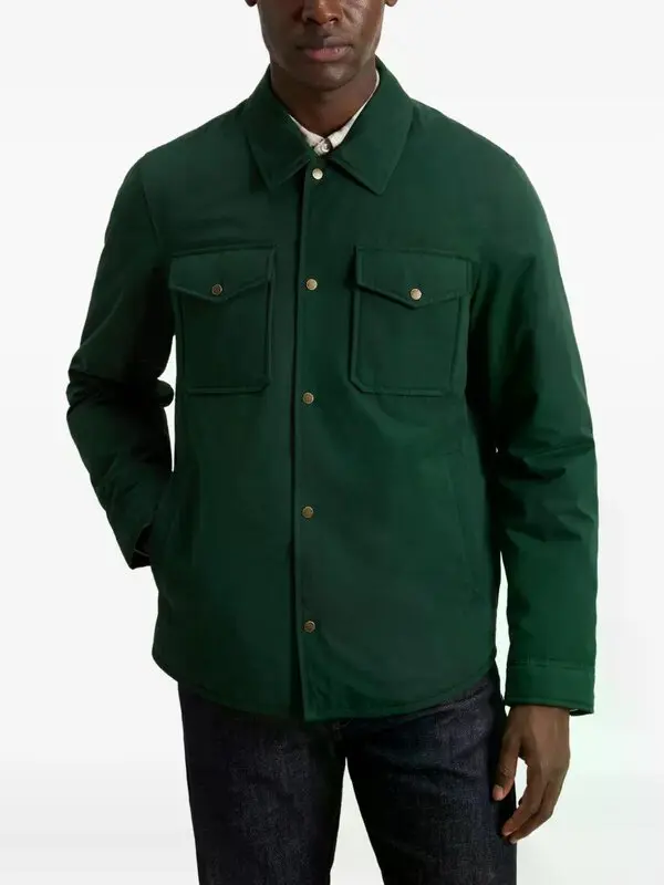 Woolrich Button-fastening Flap-pocket Jacket - Green