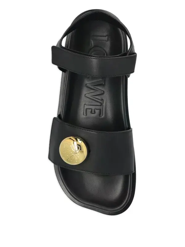 Loewe Pebble Leather Sandals