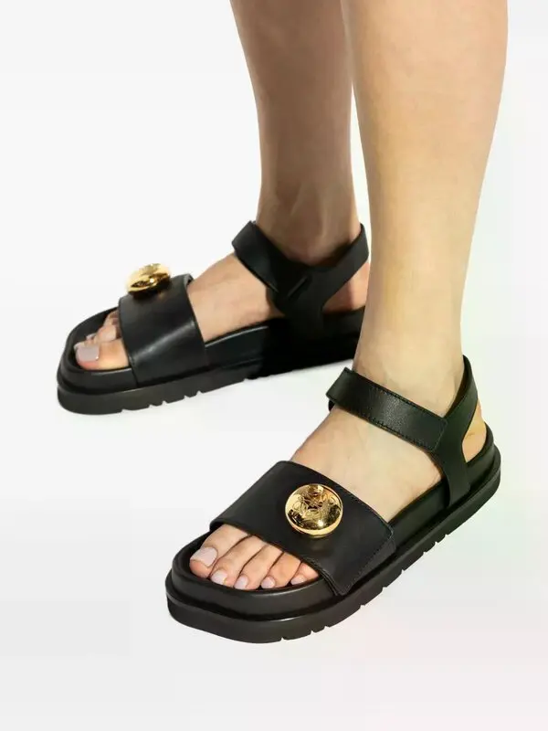 Loewe Pebble Leather Sandals