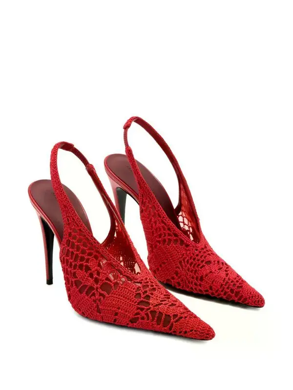 Magda Butrym 105mm Crochet-knit Slingback Pumps