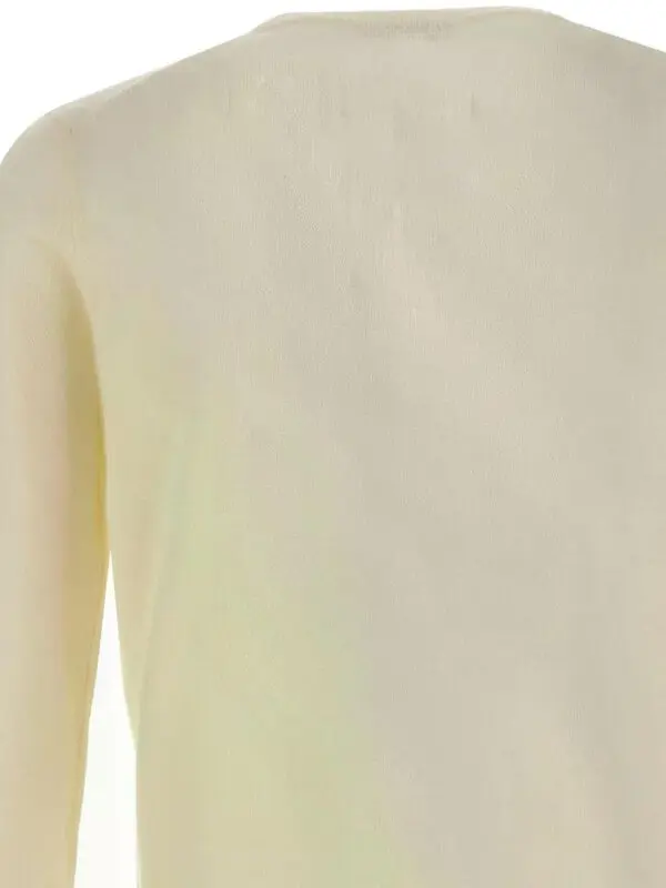 KANGRA Crew-neck Ribbed-edge Sweater - Neutrals