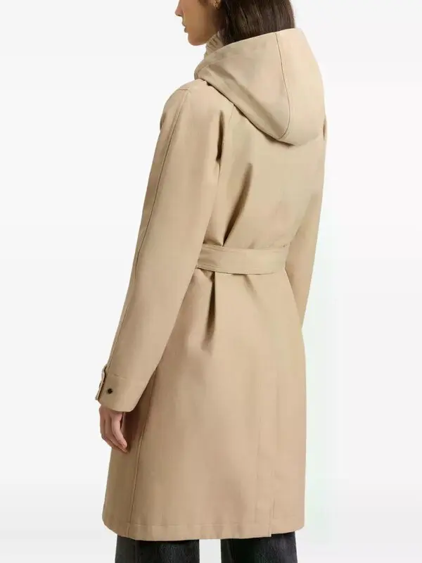 Woolrich Hooded Belted Trench Coat
