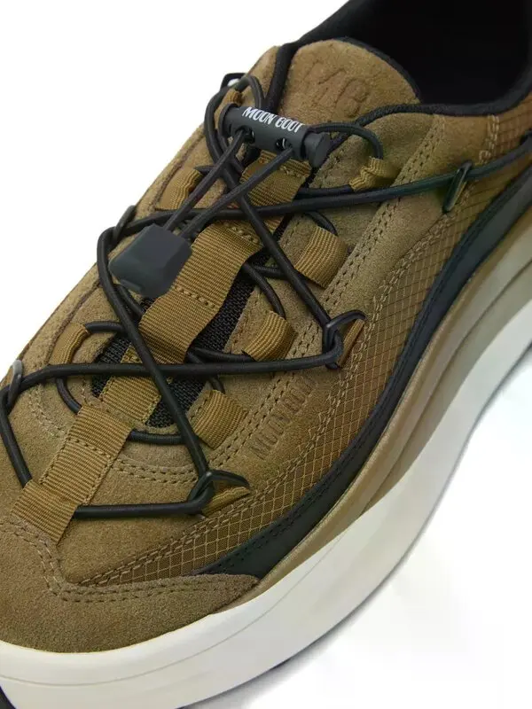Moon Boot Lace-up Platform Sneakers - Green
