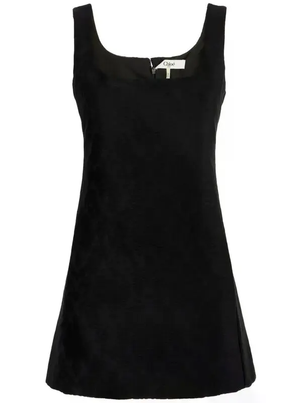 Chloé Square-neck Mini Dress