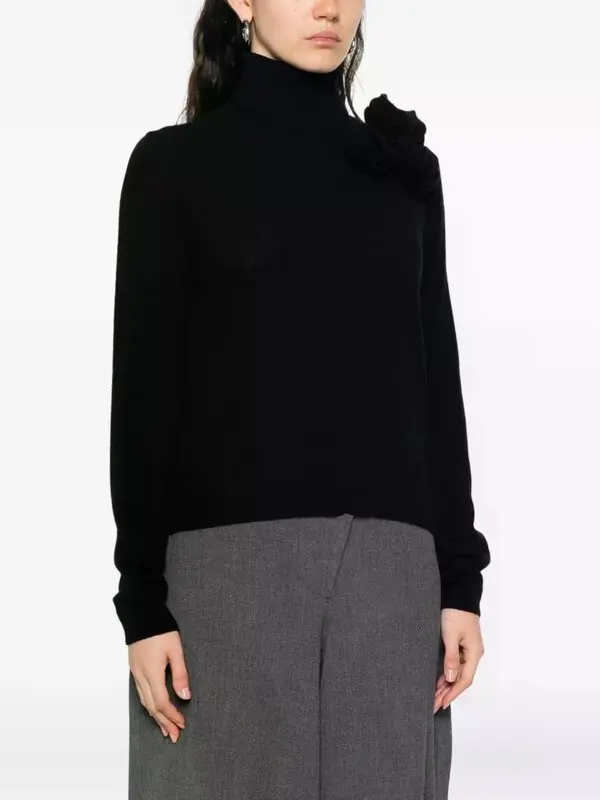 ALLUDE High-neck Wool-cashmere Blend Sweater