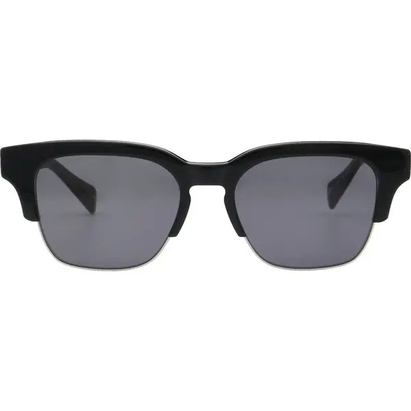 ALLSAINTS Zinner 51mm Square Sunglasses - Gloss Black