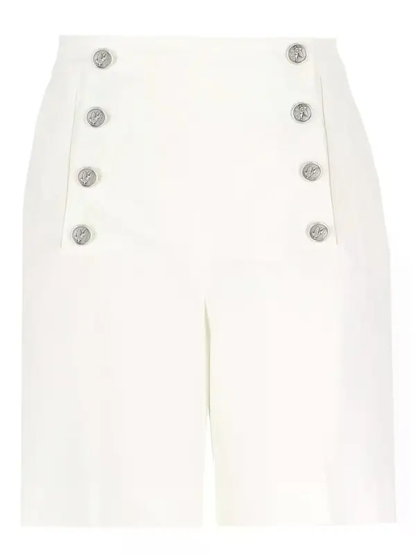 Etro Button-fastening High-waist Shorts - Neutrals
