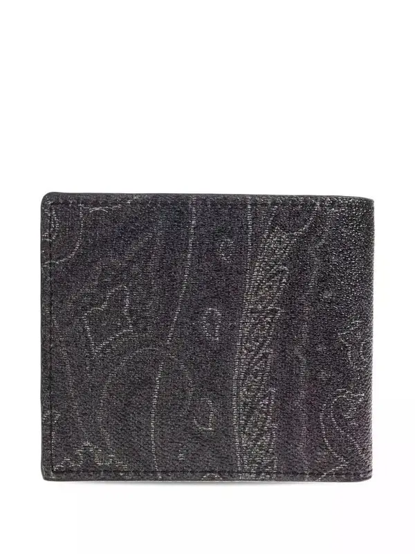 Etro Paisley-print Bi-fold Wallet - Black