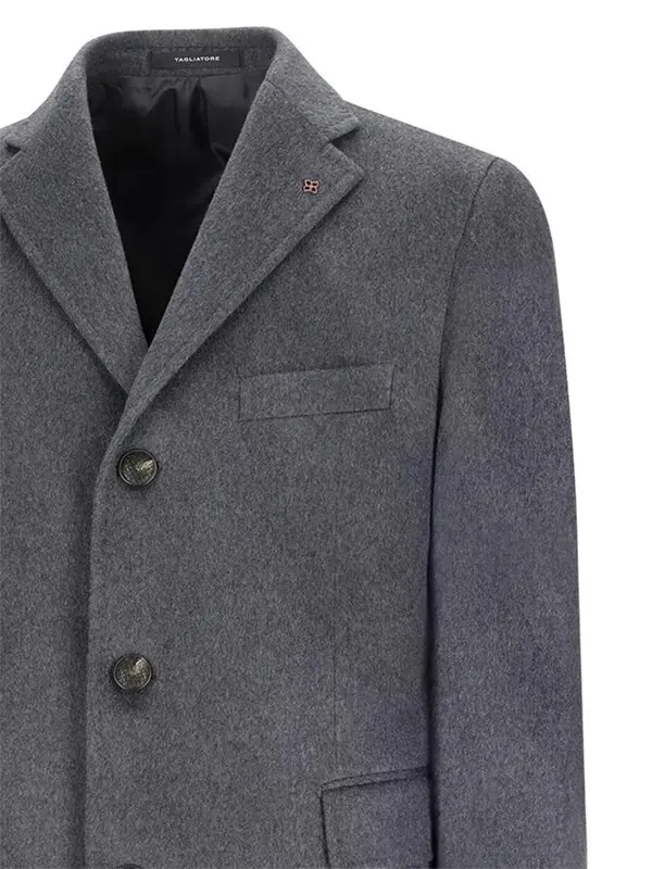 Tagliatore Wool Three-button Coat