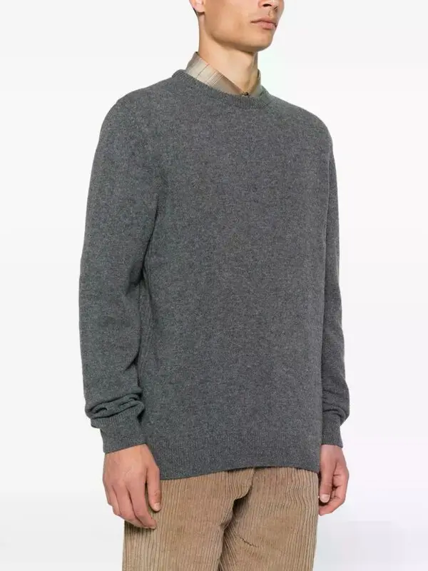 Barbour Crew-neck Wool Sweater - Grey