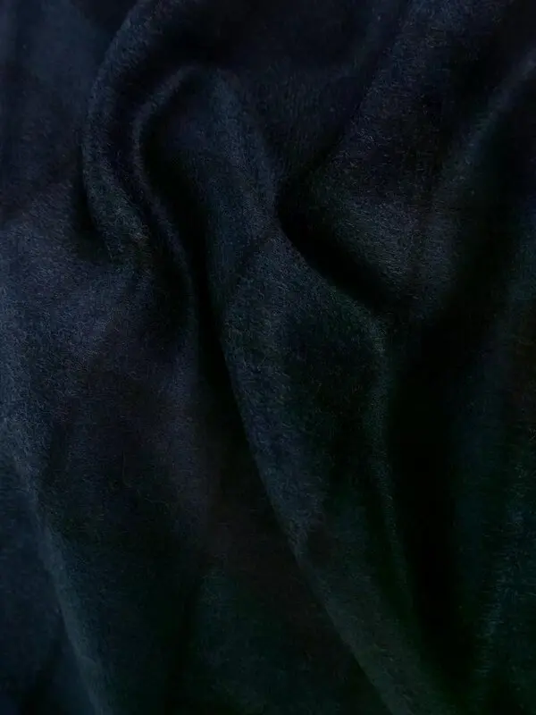 Etro Checked Wool-cashmere Blend Scarf - Blue