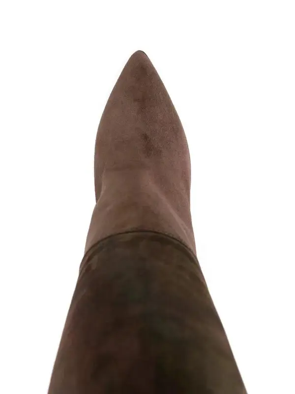 Casadei 100mm Suede Knee-high Stiletto Boots