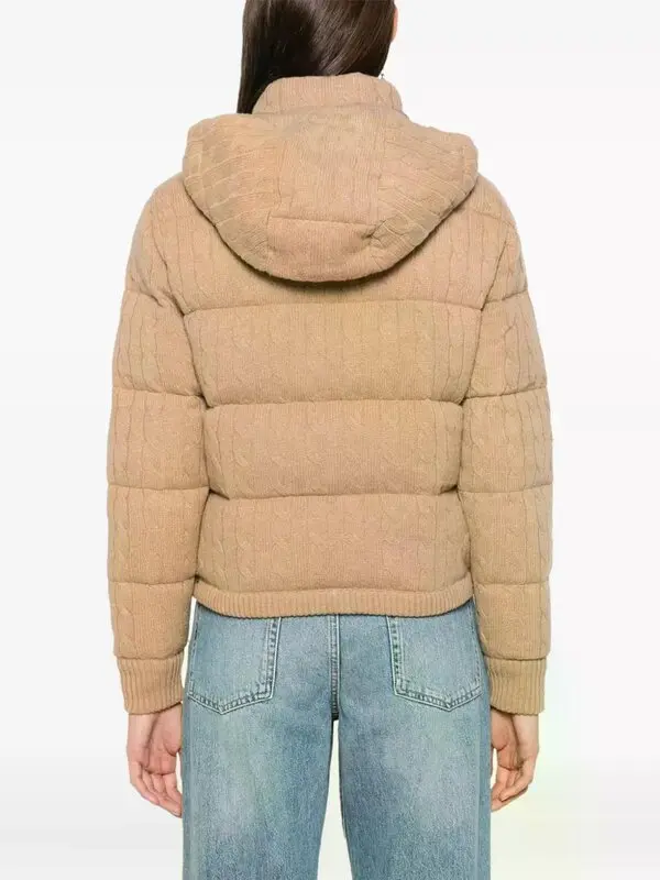 Polo Ralph Lauren Cable-knit Quilted Jacket - Neutrals