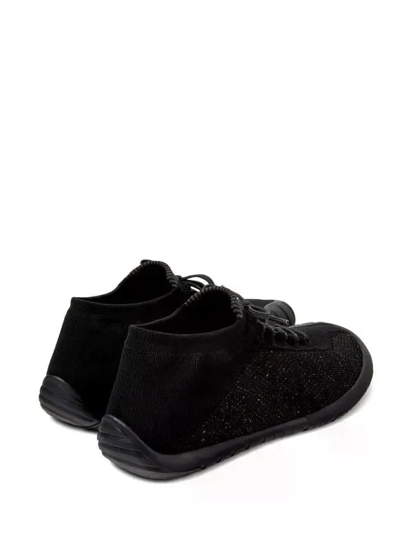 Camper Peu Path Knitted Lace-up Sneakers - Black