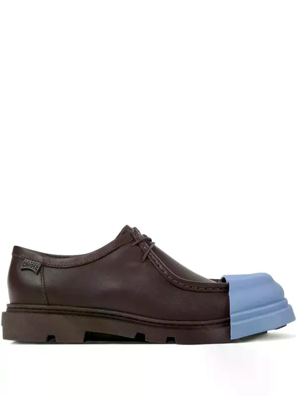 Camper Leather Lace-up Shoes With Rubber Toe Cap
