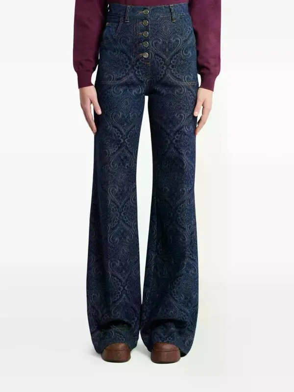 Etro Paisley Jacquard Jeans