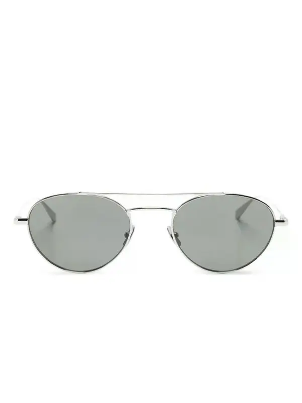 Saint Laurent Round Frame Sunglasses - Silver